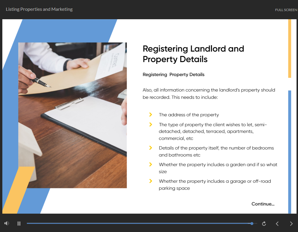 Residential Lettings – Learning Paths
