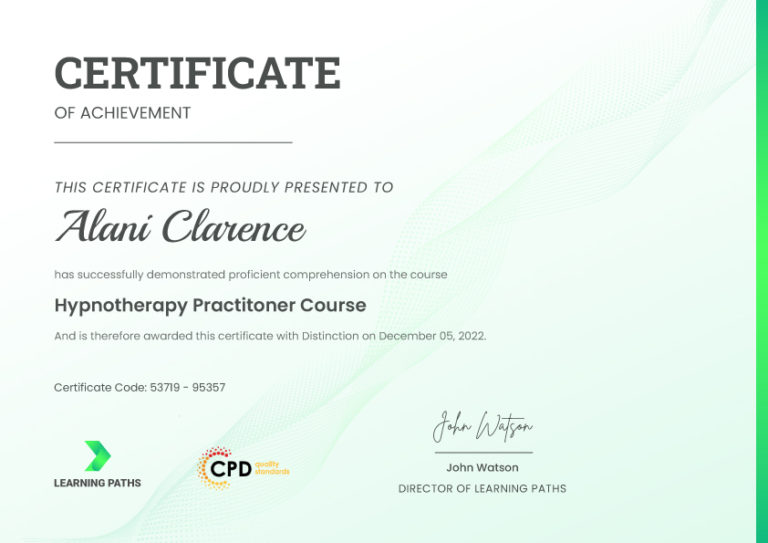 Certificate – Learning Paths